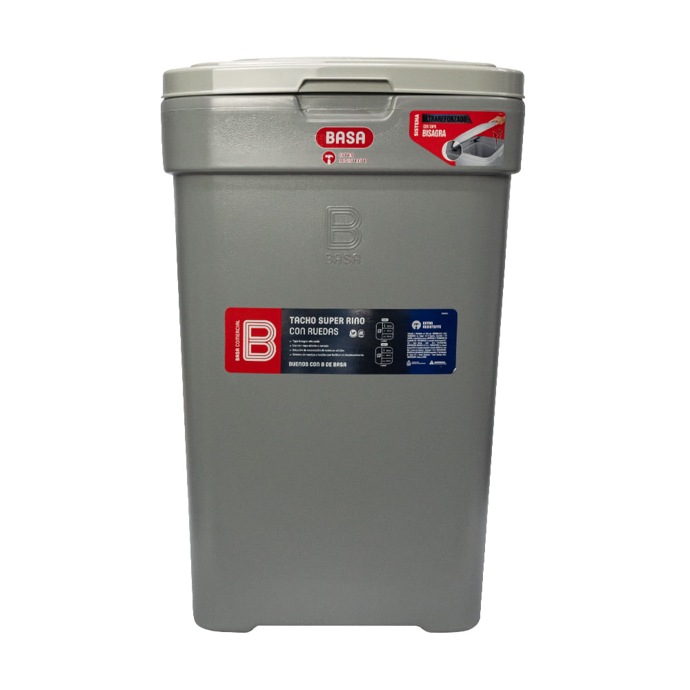 Tacho Super Rino Con Ruedas 100 L | BASA